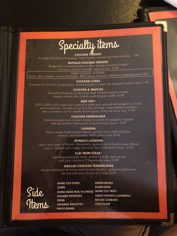 Menu at Seymour Grille restaurant, Seymour