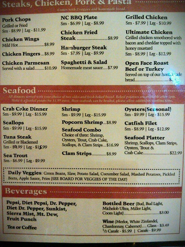 Menu at Track 1 Restaurant, Camden