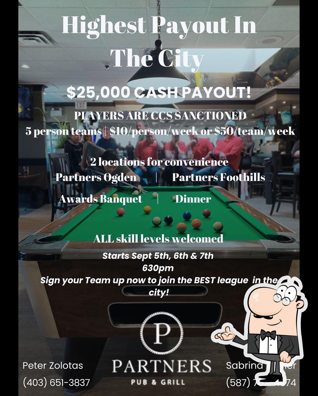 Partners Pub & Grill, Calgary - Restaurant menu, prices and reviews