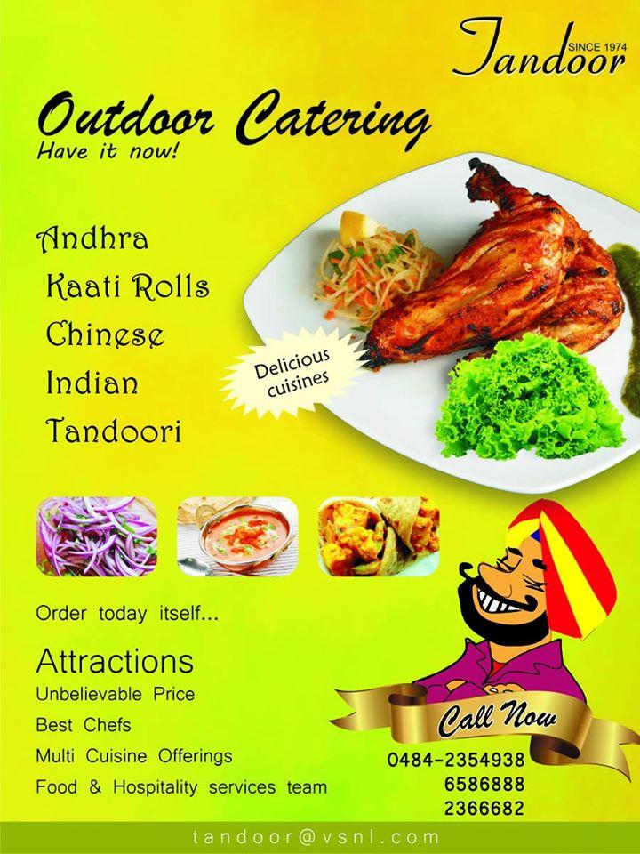 Menu at Tandoor, Kochi