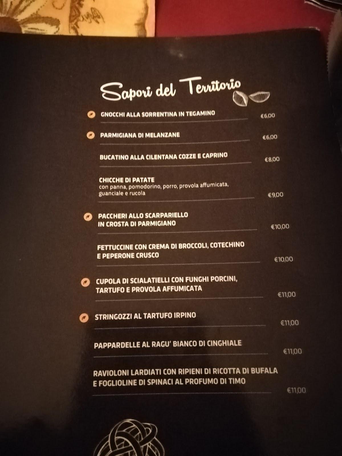Speisekarte von El Borracho pizza, Mercogliano