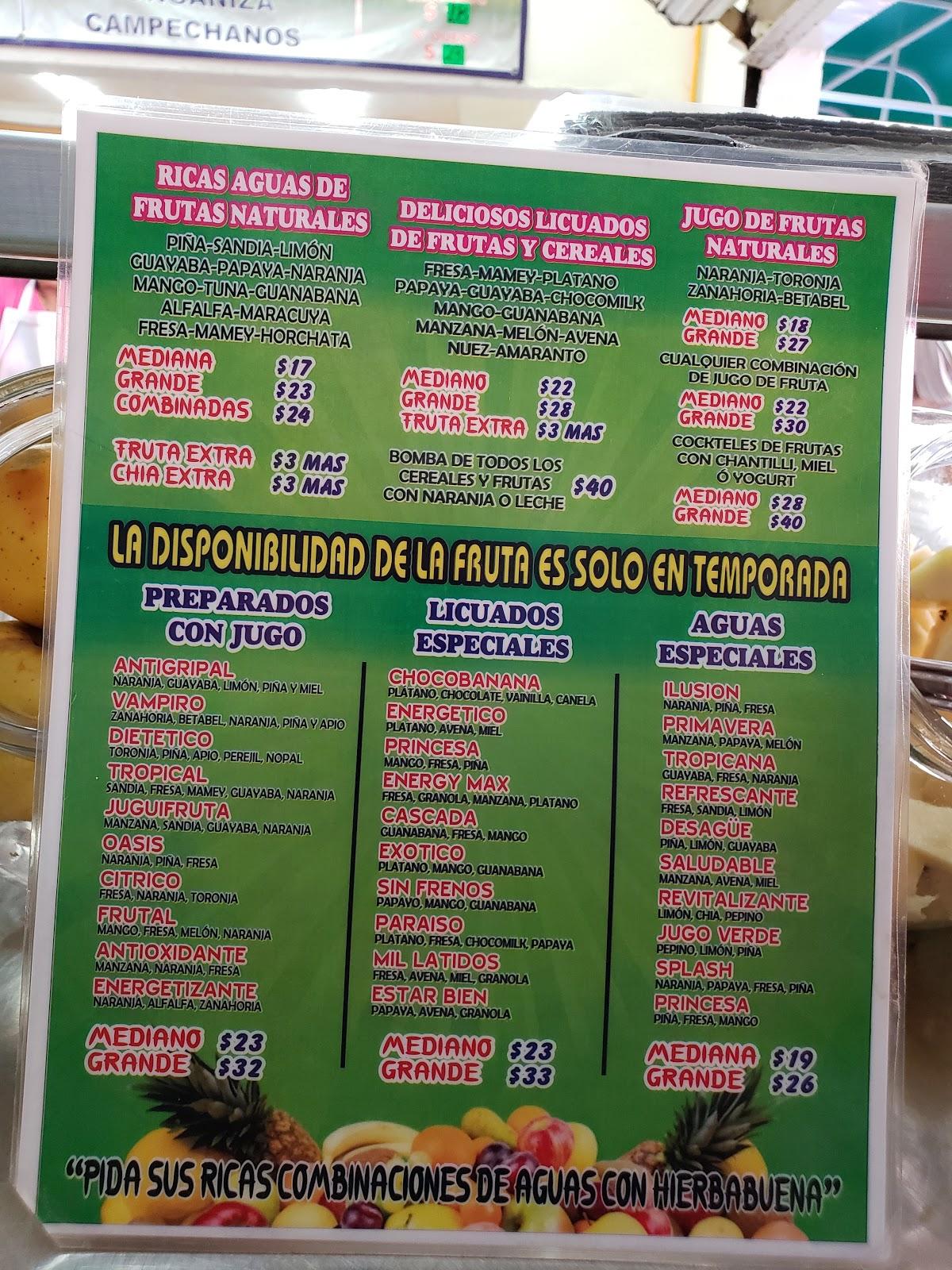Menu at TAQUERIA Y JUGUERIA "ROSARIO " restaurant, Mexico City, C ...