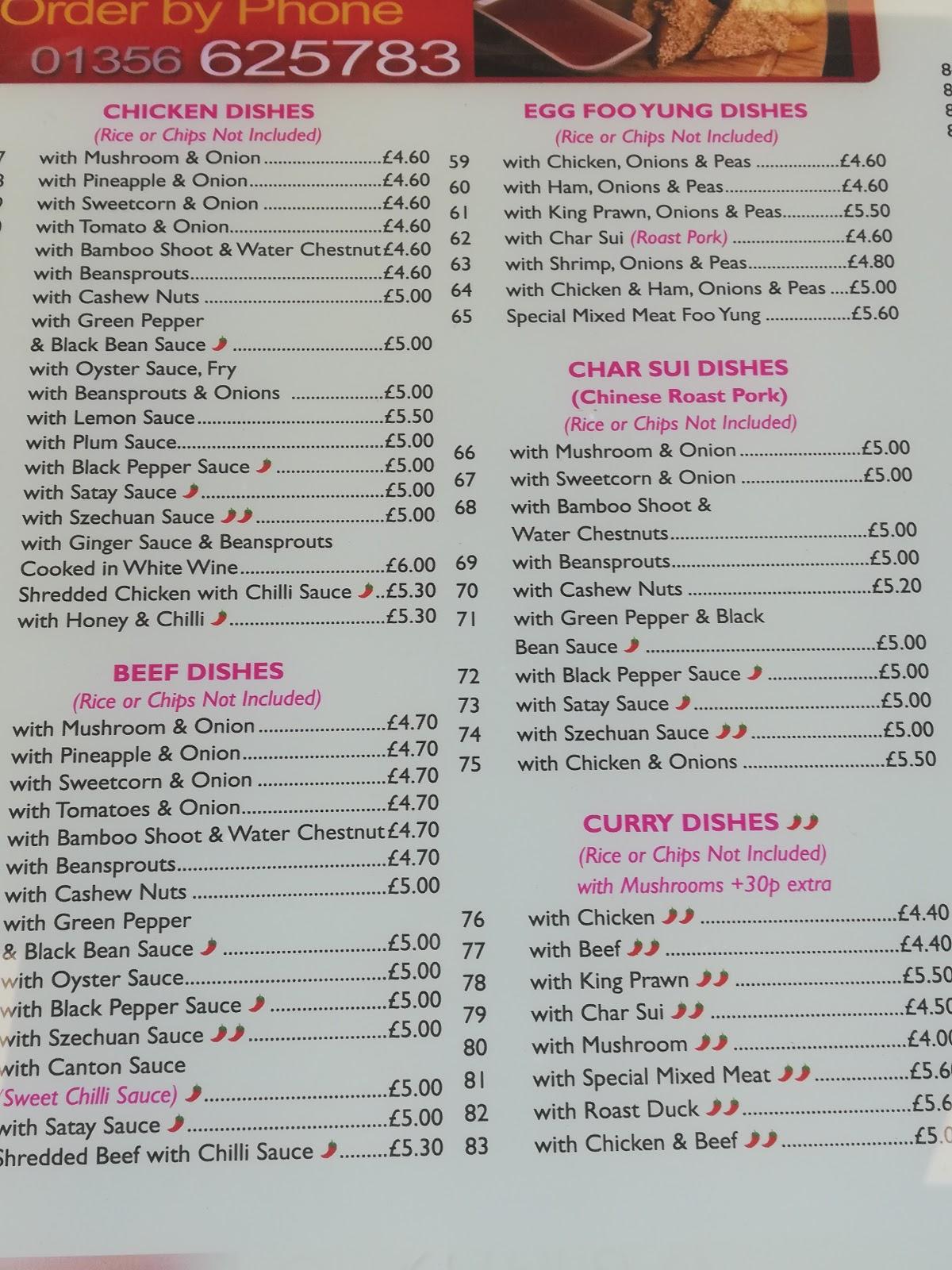 Menu at The New Diamond Chinese Takeout fast food, Brechin