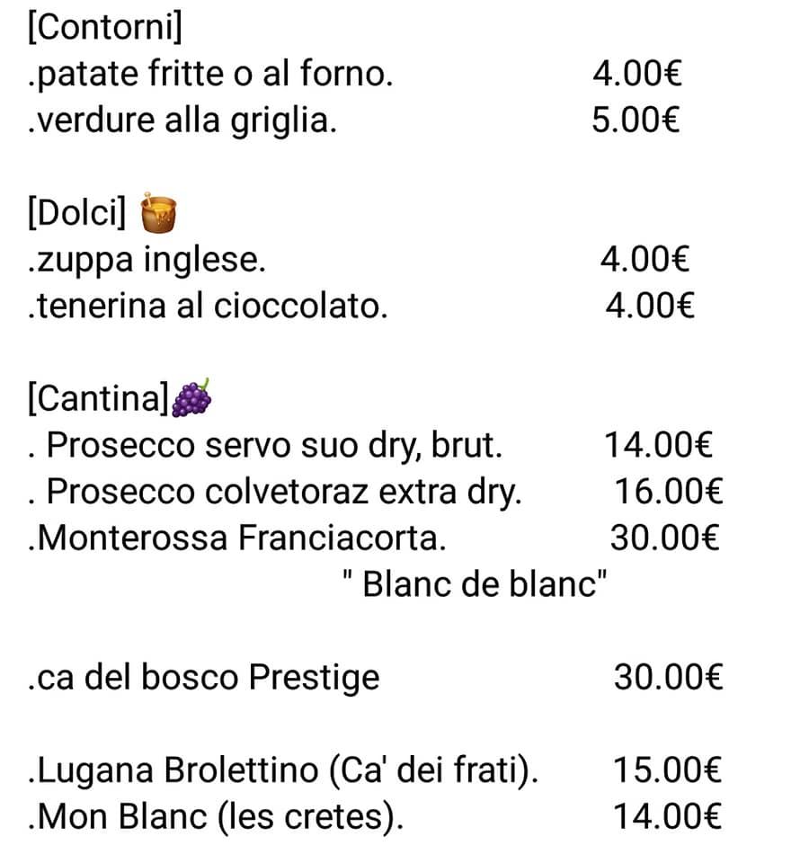 Menu at Il Tempio di Maxim pizzeria, Lido delle Nazioni