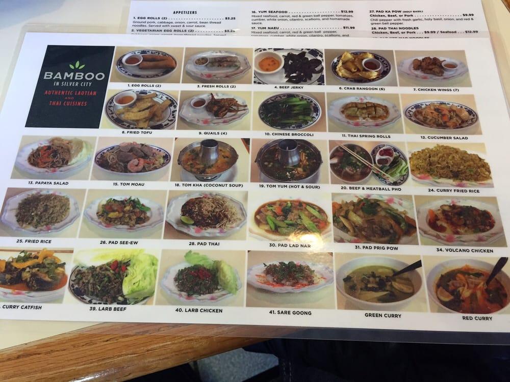 Menu at Bamboo Restaurant, Milwaukee, W National Ave