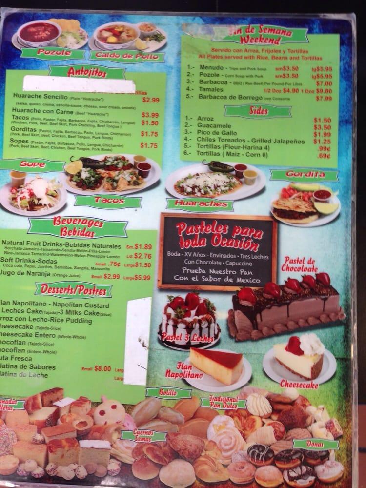 Menu at Lecaroz Bakery, Houston, Bellaire Blvd Ste 120
