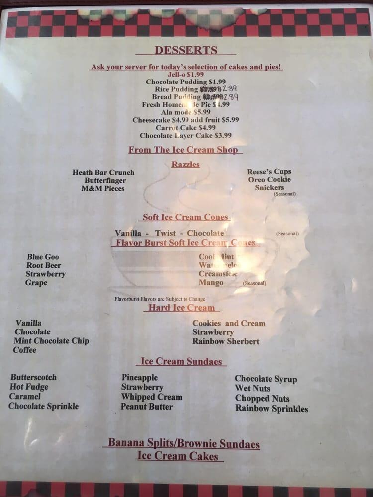 Menu at Dad's Copake Diner restaurant, Copake, 178 County Rte 7A