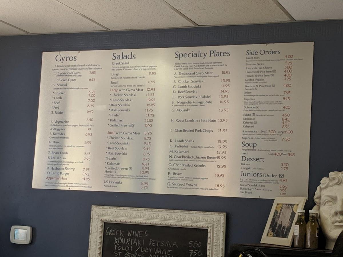 Carta del restaurante Niko's Gyros Magnolia, Seattle, 32nd Ave W