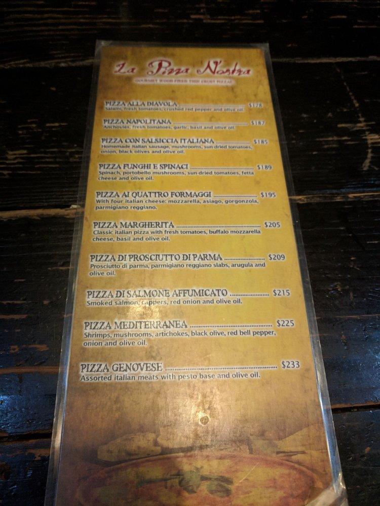 Menu at Restaurante la Forchetta, Ensenada
