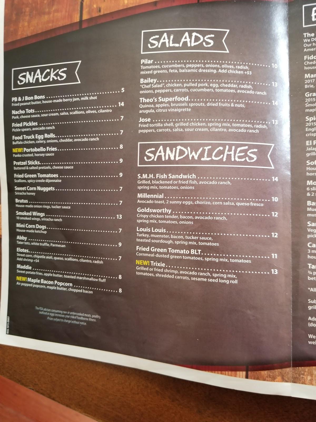 Menu at Tucker Duke's pub & bar, Deerfield Beach, S Powerline Rd #102