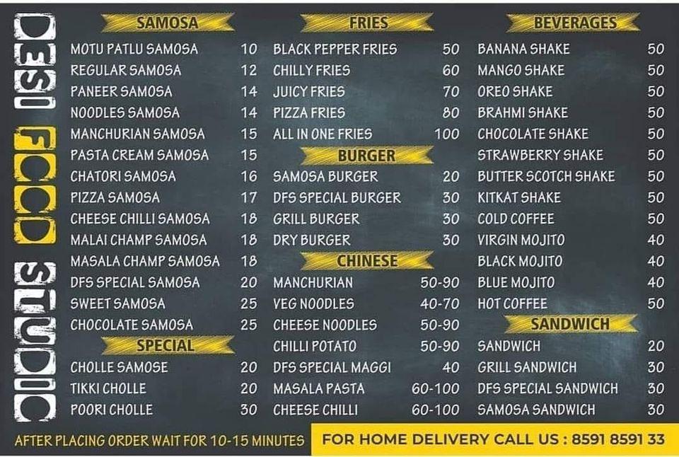 Menu at Desi Food Studio, Malout