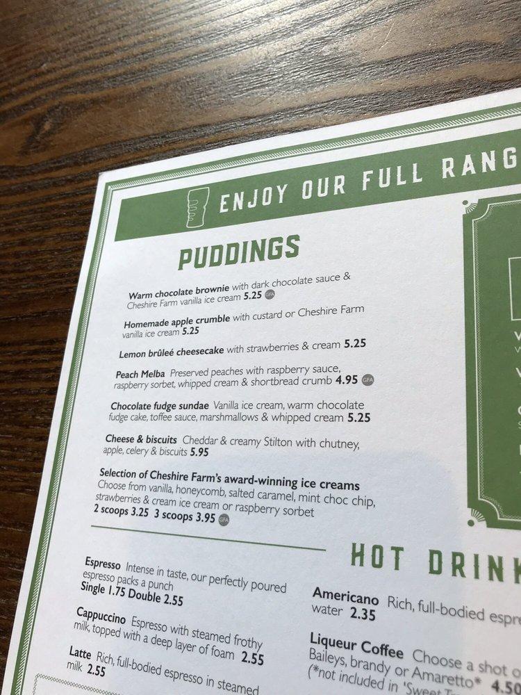 Menu at The Sheldon Arms pub & bar, Ashton-under-Lyne
