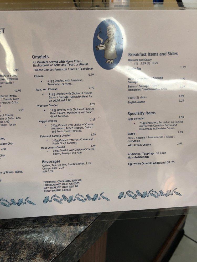 Menu at Grammy's Restaurant, Brevard
