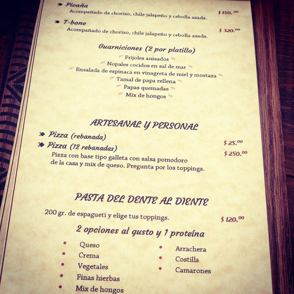 Menu at Portal 500 Cafe, Acámbaro
