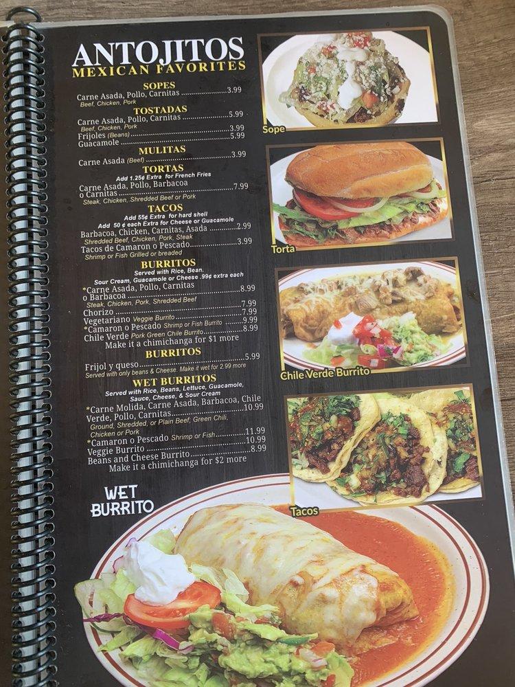 Menu at Taco Giro Restaurant Mexican & Seafood, Vail, E Colossal Cave Rd