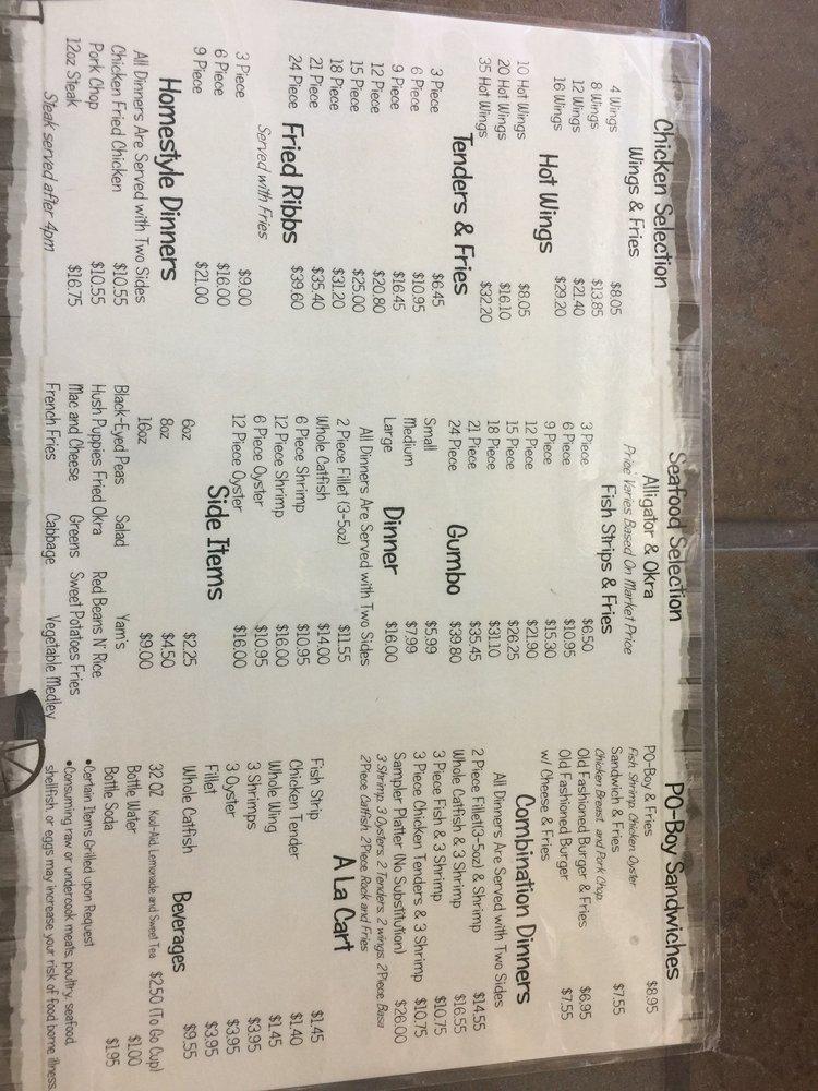 Menu at Country Boyz Fixins restaurant, Austin, E 12th St