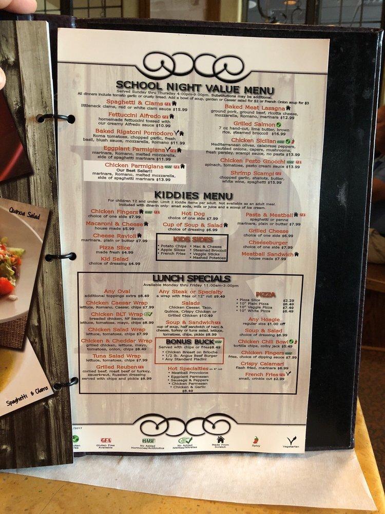 Menu at Ron's Original Bar & Grille, Exton