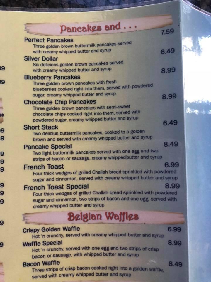 Menu at Blue Moon Diner restaurant, Palm Beach Gardens