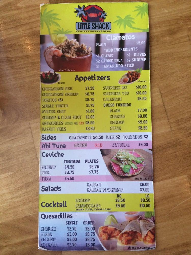 Menu at Little Shack restaurant, El Paso, George Dieter Dr Suite 104