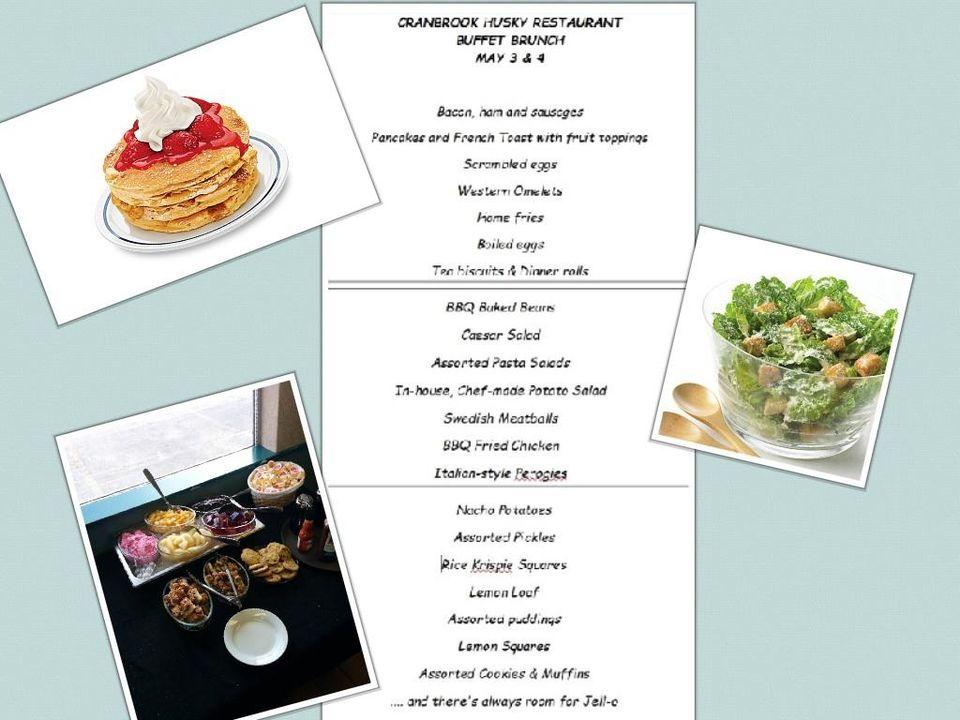 Menu at HUSKY restaurant, Cranbrook