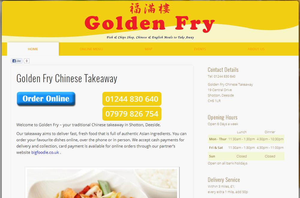 The Golden Fry in Deeside - Restaurant menu and reviews