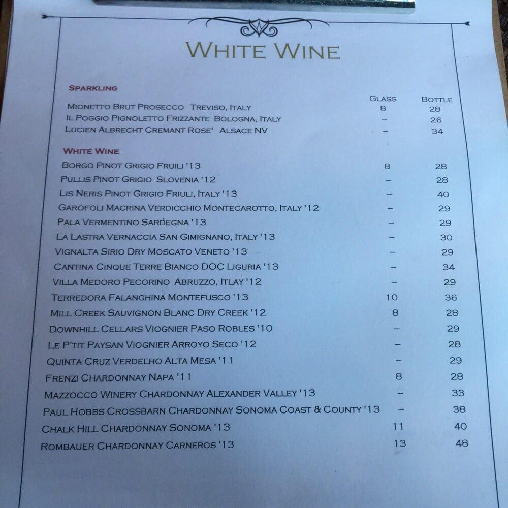 Menu at The Pastaria & Market pub & bar, Los Gatos