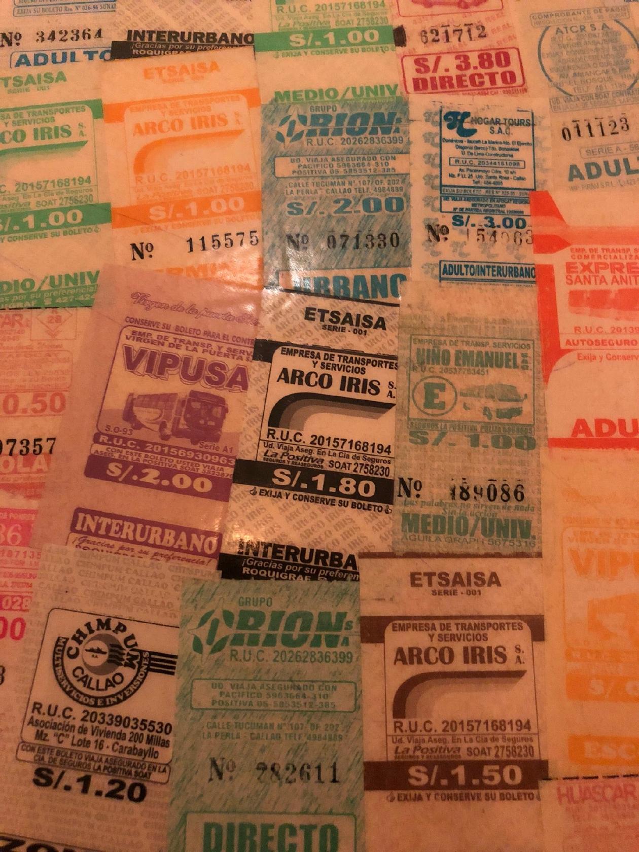 Menu at La Parada restaurant, San Miguel de Allende