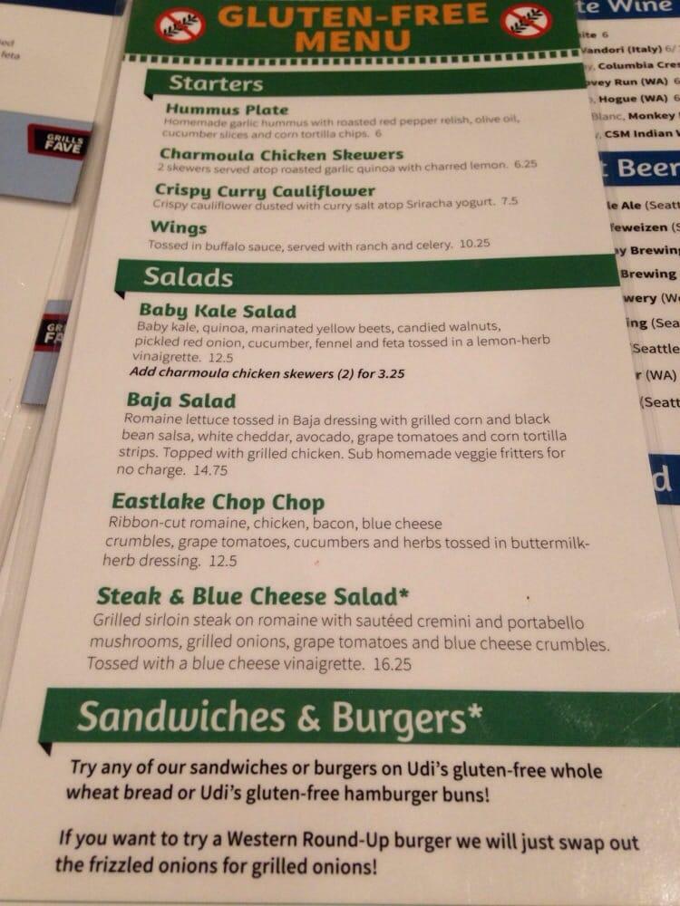 Menu at Lake Forest Bar and Grill, Lake Forest Park