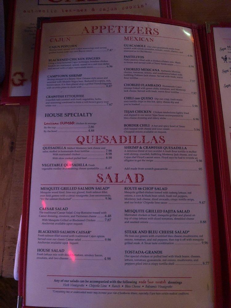 Menu at Border Cafe, Saugus, 356 Broadway