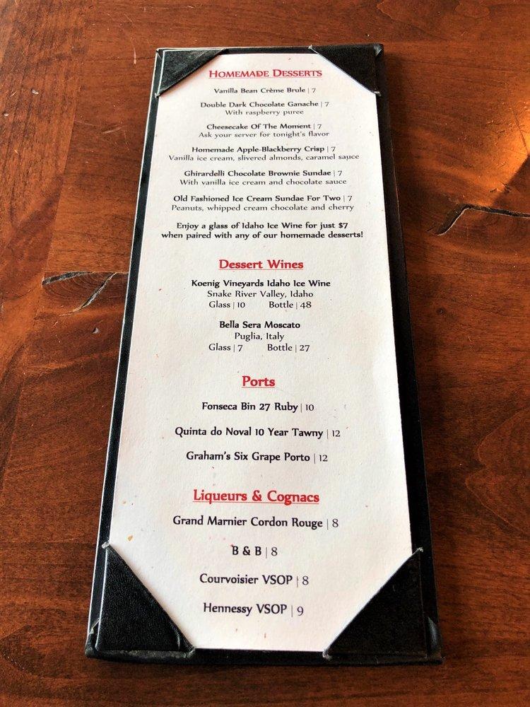 Menu at Elevation 486 pub & bar, Twin Falls