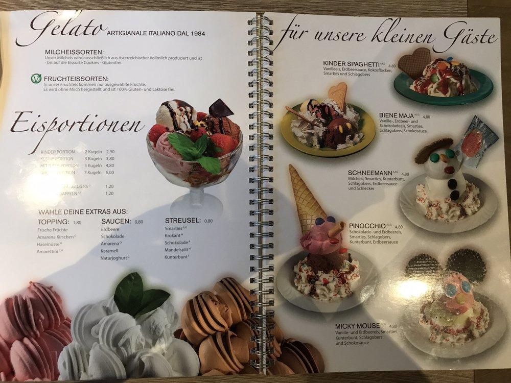 Speisekarte von Café de l'Europe cafe, Wien