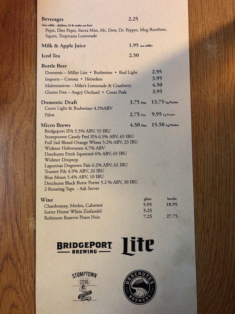 Menu at Helvetia Tavern pub & bar, Hillsboro, NW Helvetia Rd