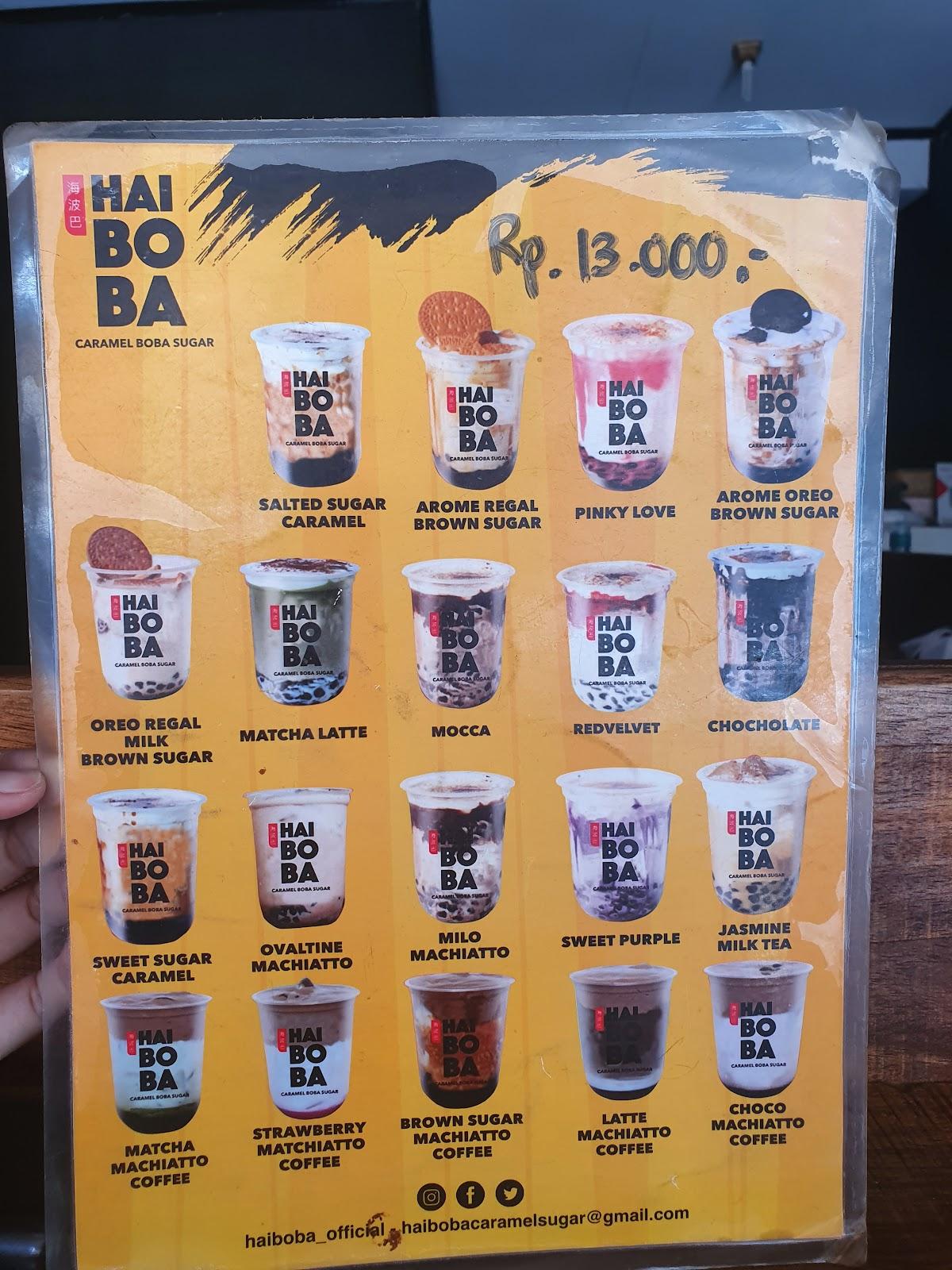 Menu at Papa Toast & Hai Boba Cipocok Serang, Serang