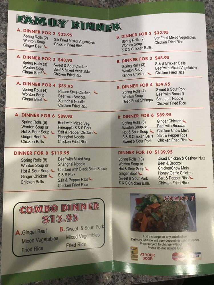 Menu at Western Coffee Shop cafe, Calgary