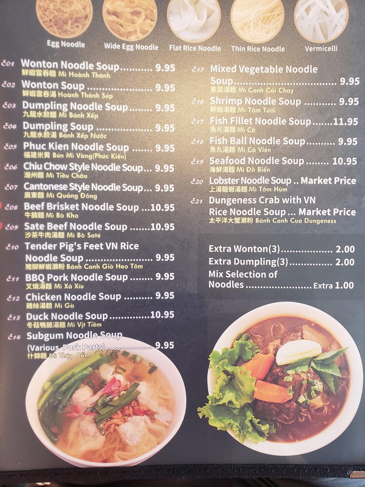 Menu at Tan Tan restaurant, Houston, Ranchester Dr