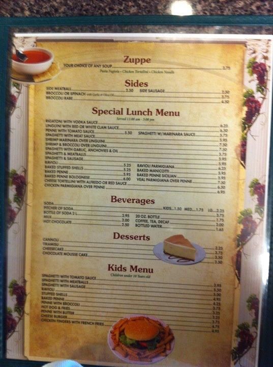 Menu at Tuscana Pizza & Pasta pizzeria, Nazareth, Easton-Nazareth Hwy