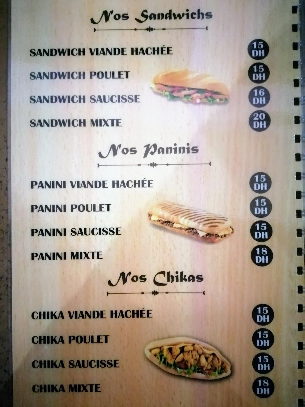 Speisekarte von Le Capitaine 04 restaurant, Dcheira El Jihadia