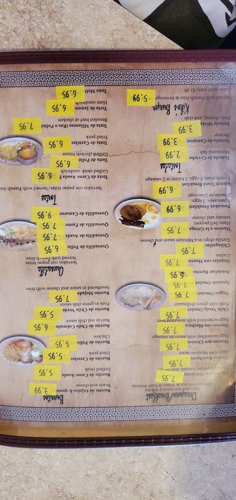 Carta del restaurante Kiko's Mexican Grill, Pico Rivera, Beverly Blvd