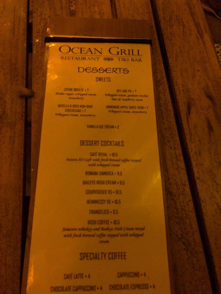 Menu at Beachcomber Resort and Villas restaurant, Pompano Beach