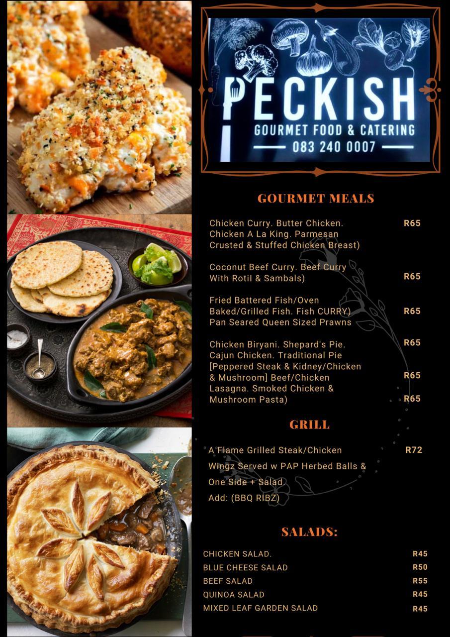 Menu at Peckish047 restaurant, Mthatha