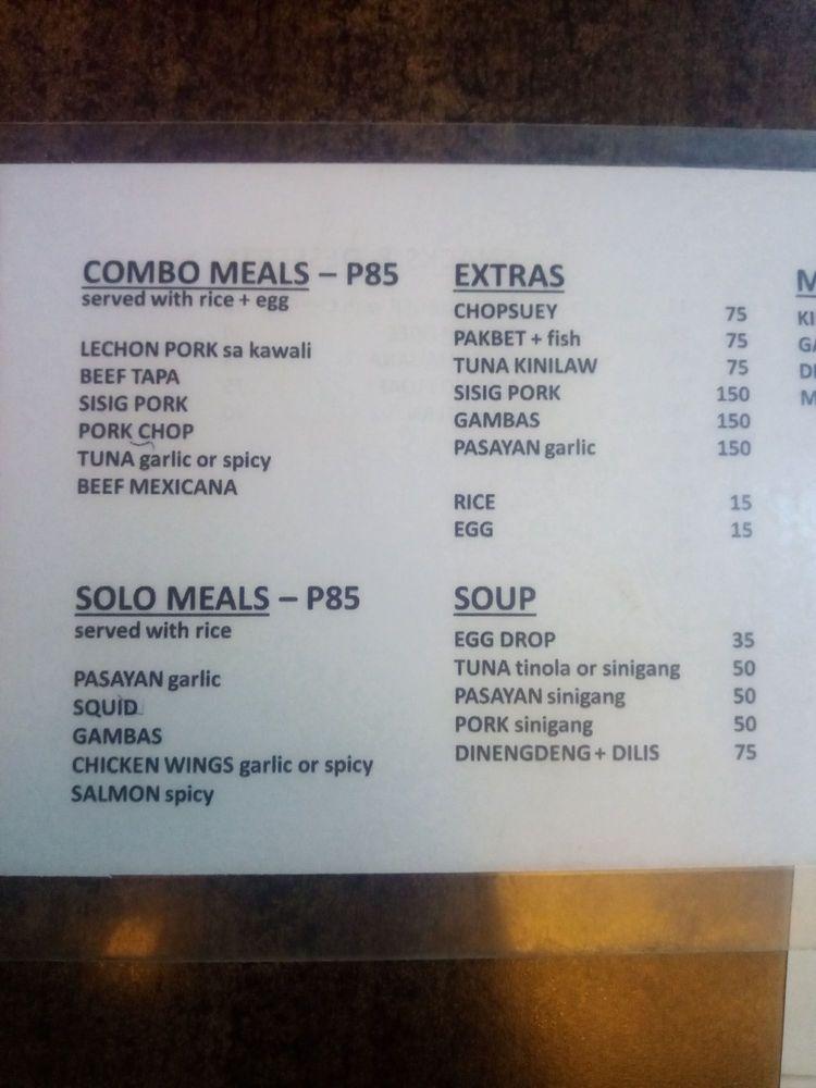 Menu at Taps & Mix Resto Laurel restaurant, General Santos City, 458H+H2P