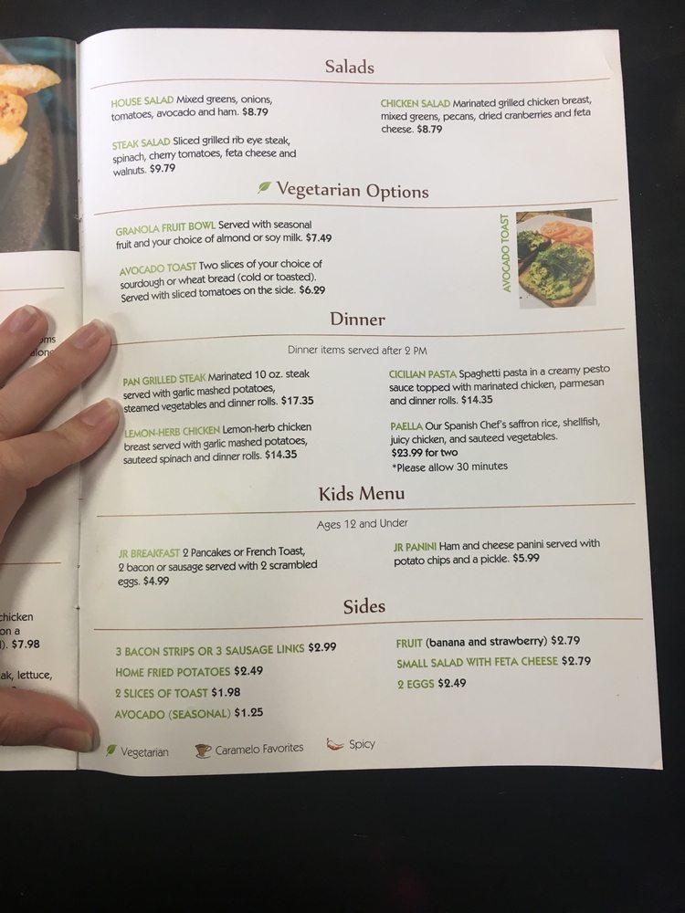 Menu at Caramelo Cafe, La Puente, Amar Rd