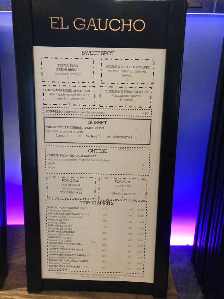 El Gaucho Market Menu at Wilford Shaw blog