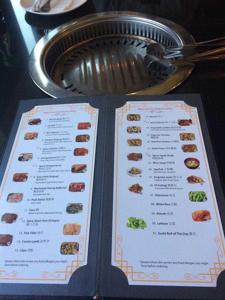 Menu at Warehouse Buffet BBQ, Foster City