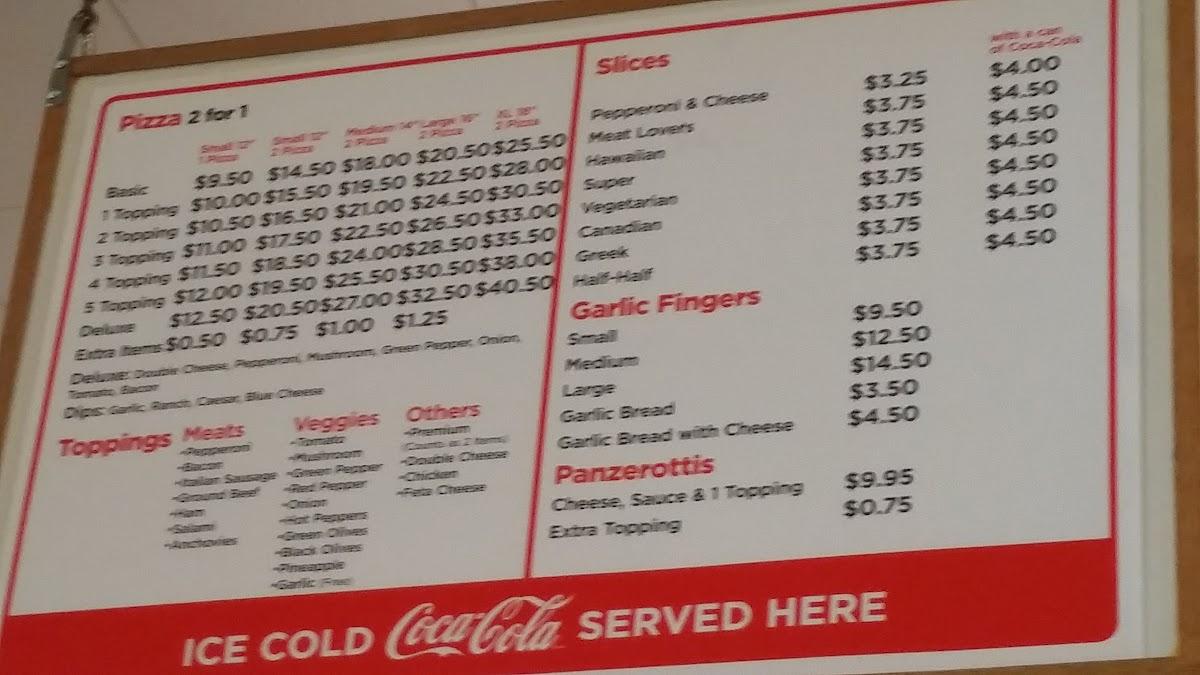 Menu at Good Fellas Pizza pizzeria, Flesherton