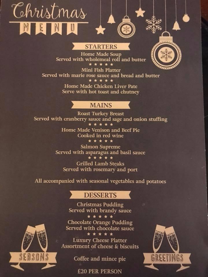Menu at Railway Inn pub & bar, Knutsford, 2 Station Rd