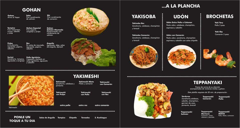 Menu at Godzilla Sushi restaurant, Tequisquiapan, Av. Juárez Pte. 8