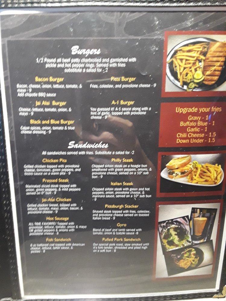 Menu at Jai Alai restaurant, Hermitage