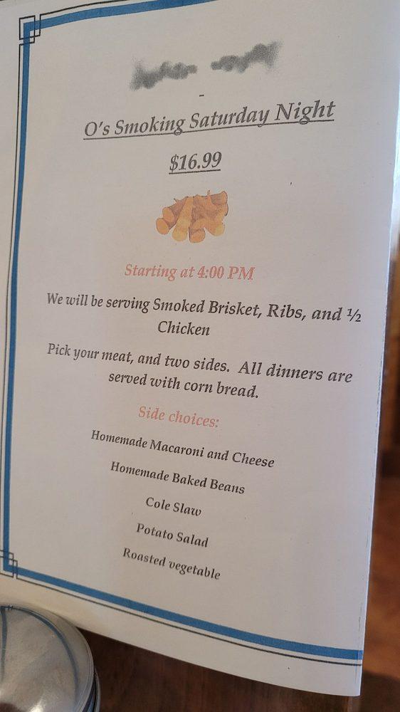 Menu at Sweet Peas Country Diner restaurant, Hillsdale