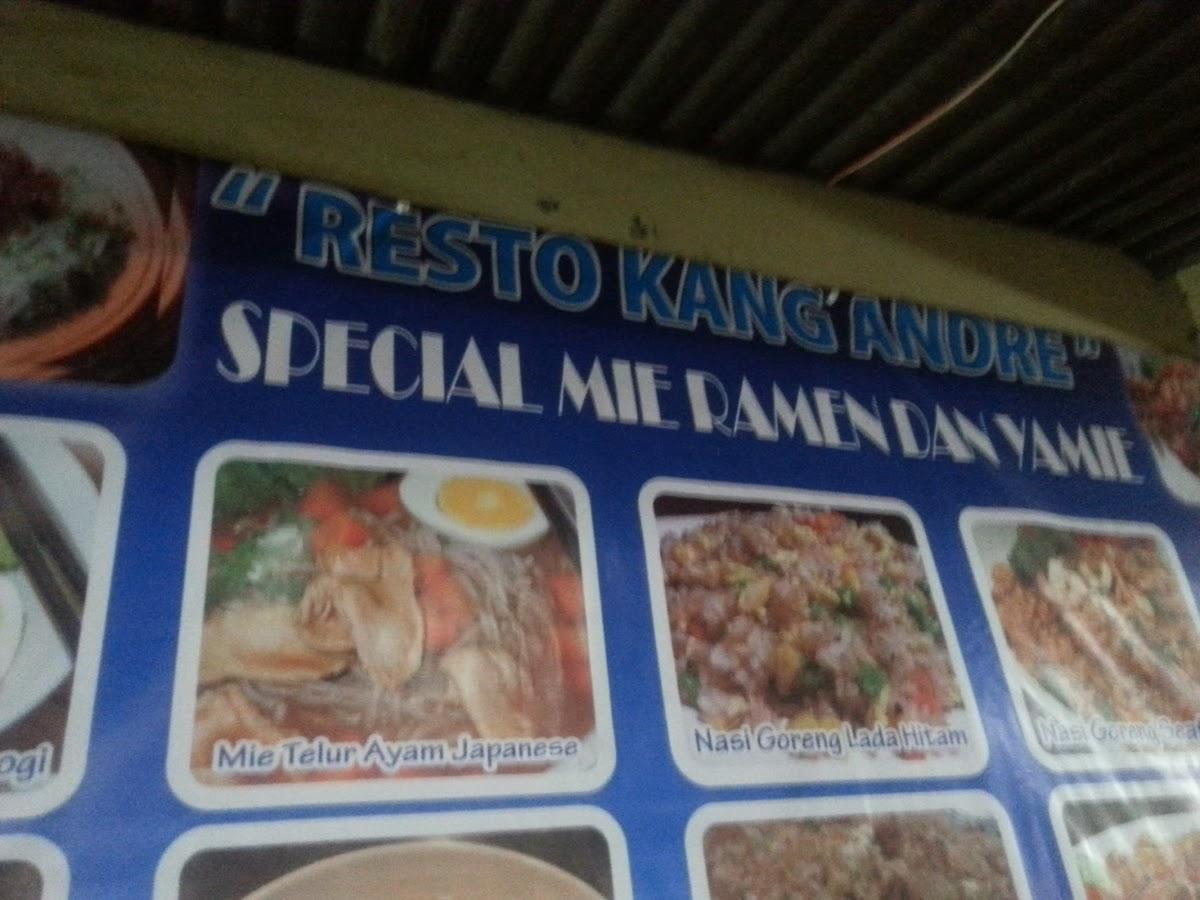 Menu at "Resto Kang Andre" pub & bar, Sendangadi